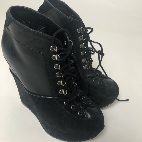 Yves Saint Laurent | Shoes | Ysl Wedge Platform Ankle Boot | Poshmark